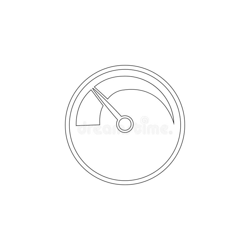 Speedometer. Flat Vector Icon Stock Vector - Illustration of ...