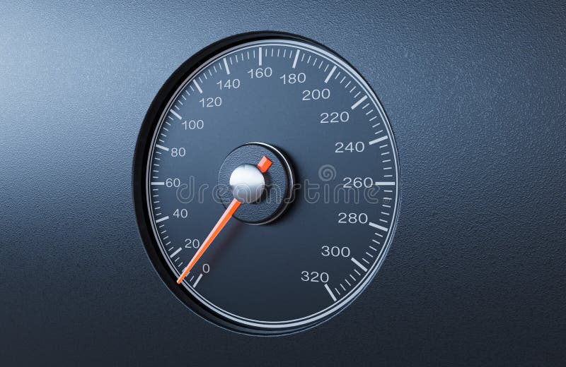 Speedometer Slow Moderately Fast Speed Meter Display Car Stock Vector ...