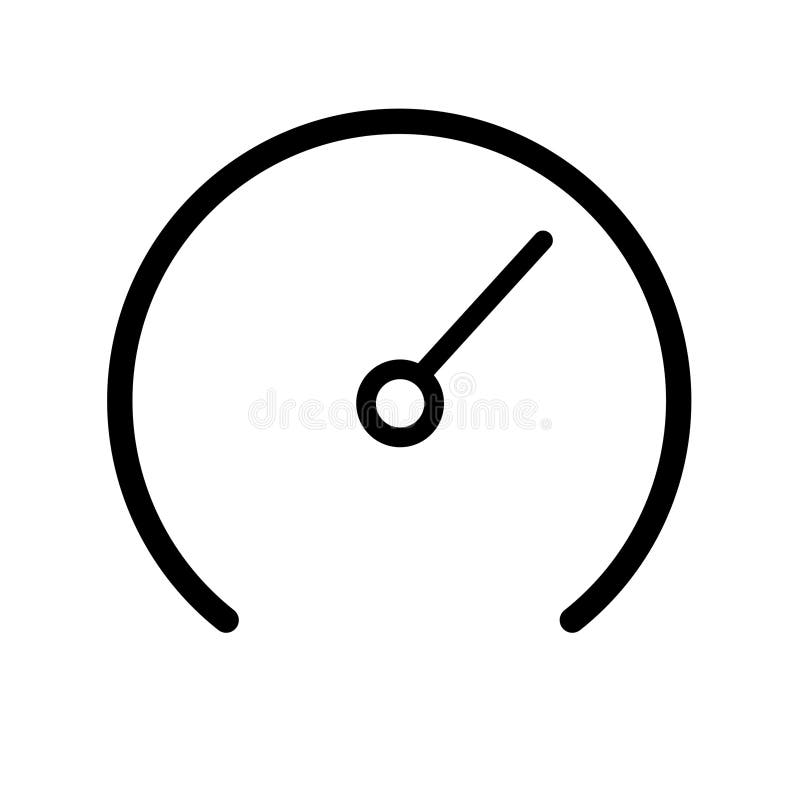 Speedometer, Speed - Vector Icon Stock Vector - Illustration of ...