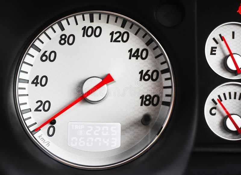 Speedometer of Sport Car stock photo. Image of glowing - 2539102