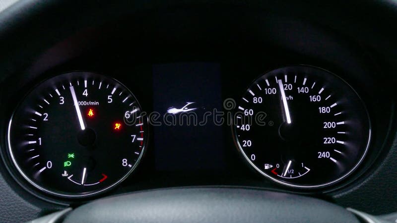 Car speedometer dashboard stock footage. Video of race - 275314466