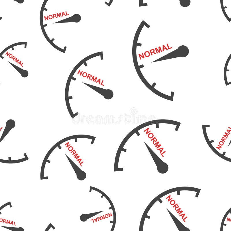 Normal Level Risk Gauge Vector Icon. Normal Fuel Illustration on Stock ...