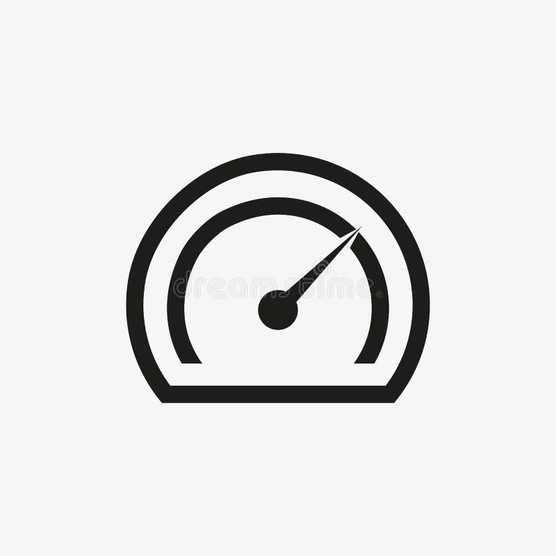 Speedometer or Tachometer Icon for Auto Websites and Mobile UI Design ...