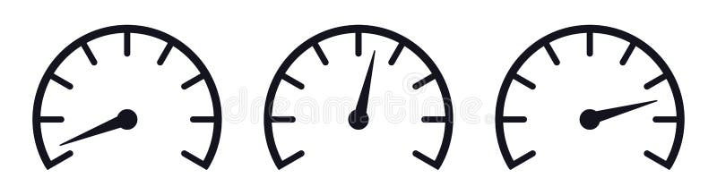 Speedometer Tachometer Speed Performance Icon Stock Vector ...