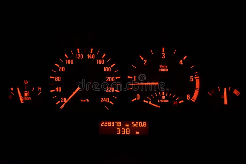 Speedometer and tachometer stock photo. Image of indicator - 126894782