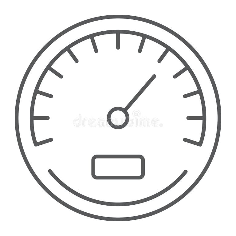 Speedometer Icon Line Stock Illustrations – 11,949 Speedometer Icon ...