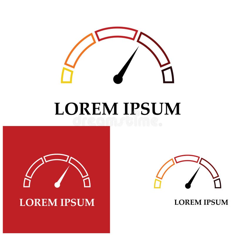 Speedometer Vector Graphic Design Illustration Template Stock Vector ...