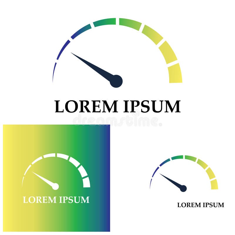 Speedometer Vector Graphic Design Illustration Template Stock Vector ...
