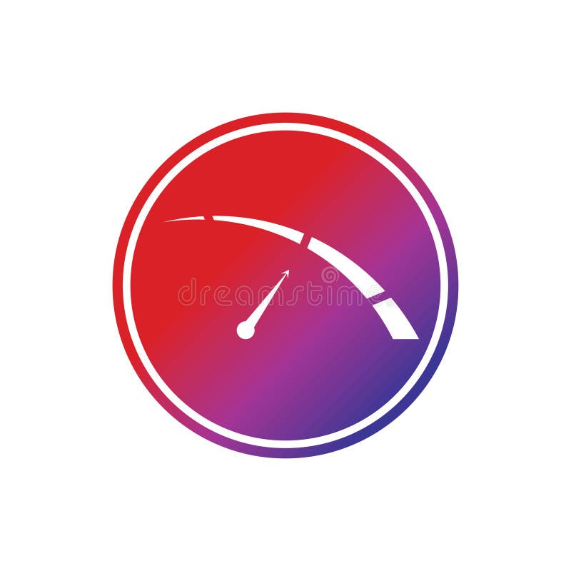 Speedometer Graphic Design Template Vector Illustration Isolated Stock ...