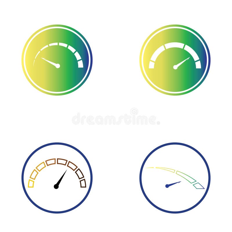 Speedometer Vector Graphic Design Illustration Template Stock Vector ...