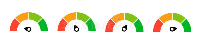 Speedometer Vector Icon. Scale Speed in Flat Style. Vector Speedometer ...