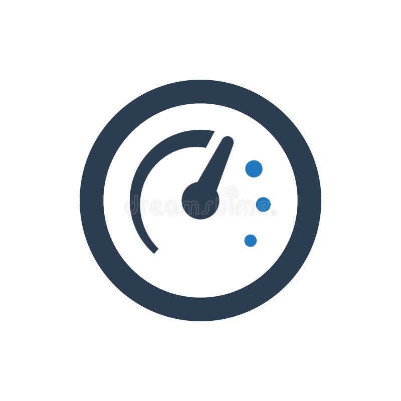 Speedometer Vector Icon stock vector. Illustration of sign - 128918738