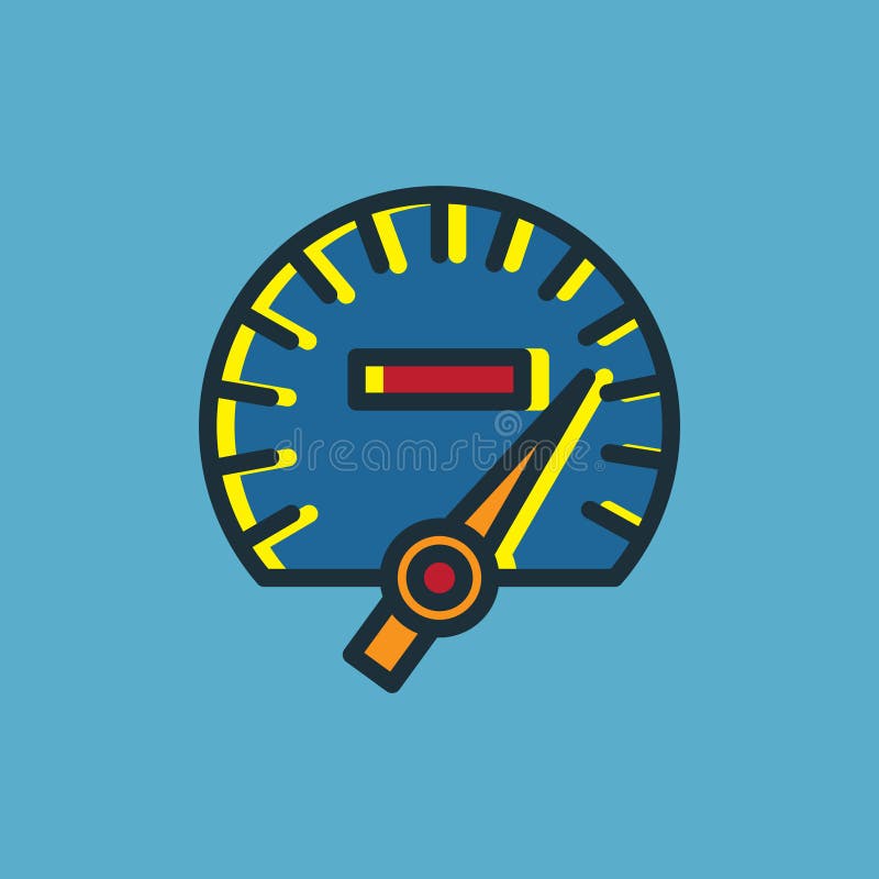 Speedometer. Vector Illustration Decorative Design Stock Vector ...