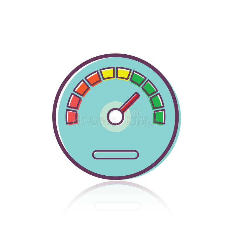 Speedometer. Vector Illustration Decorative Design Stock Vector ...