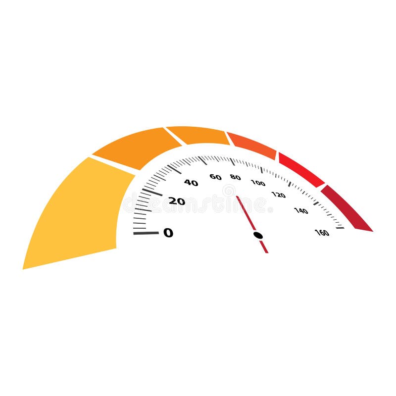 Speedometer Vector Illustration Stock Vector - Illustration of clock ...