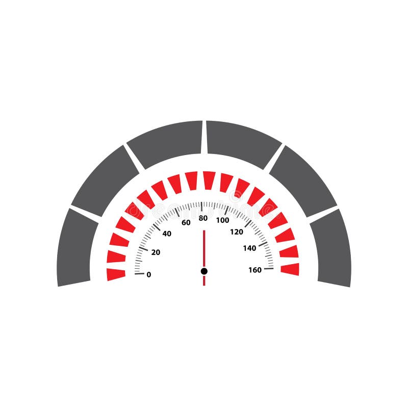 Speedometer Vector Illustration Stock Vector - Illustration of motion ...