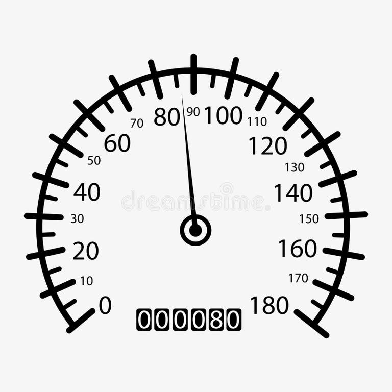 Speedometer for Vehicles. Simple Stylish Speedometer Stock Vector ...