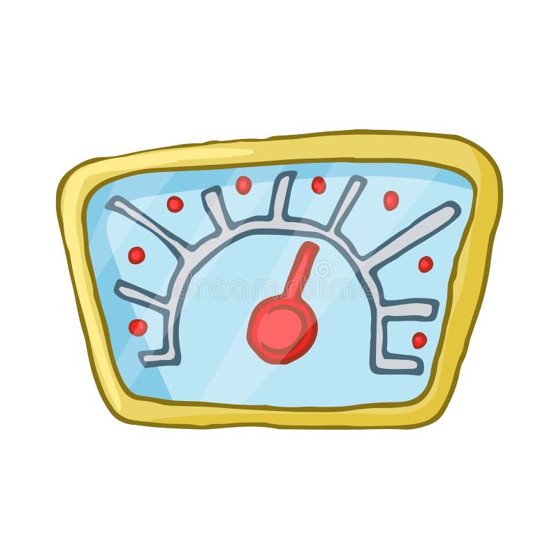 Speedometr Icon, Cartoon Style Stock Vector - Illustration of graphic ...