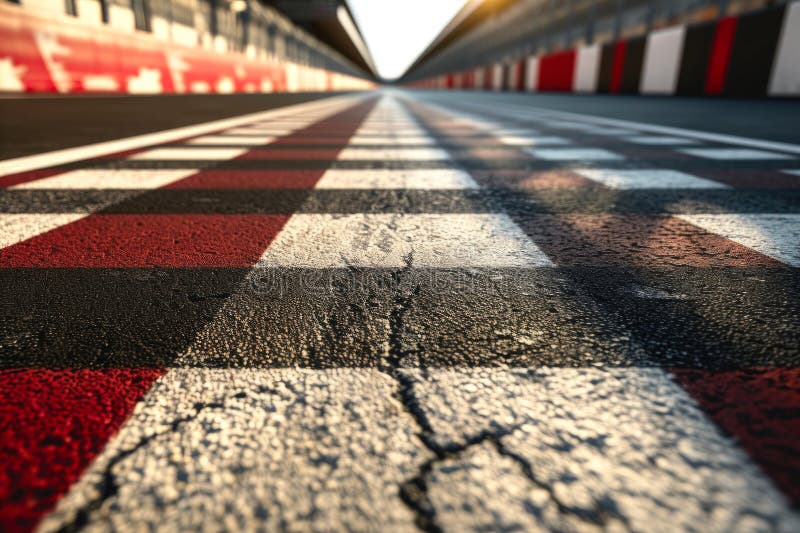 Speedscape: Racing Track Perspective. Generative Ai. Stock Illustration ...