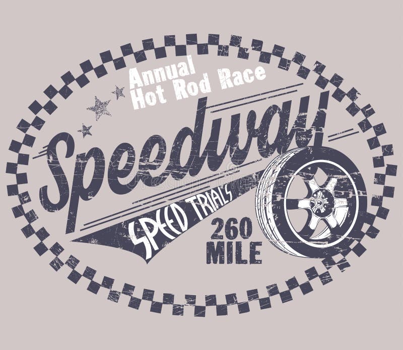Speedway stock vector. Illustration of artwork, custom - 52572755