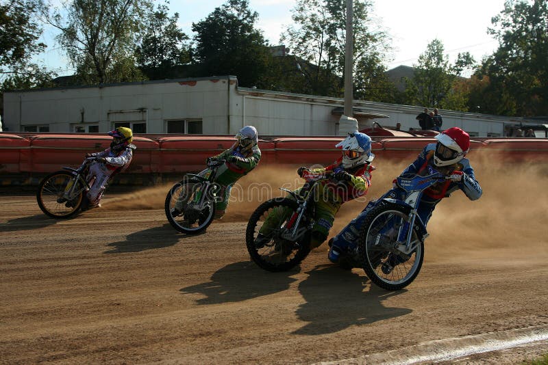Speedway race editorial image. Image of athletes, speed - 45047155