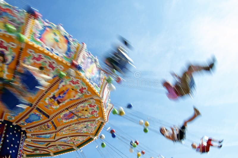 Speedy Chairoplane stock image. Image of carousel, ride - 26745153