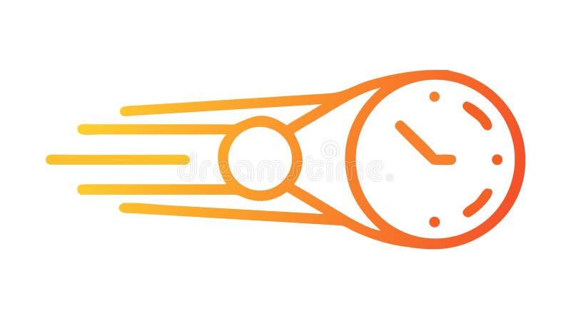 Speedy Clock Icon Rapid Time, Fast Pace, Vector Design Generative AI ...