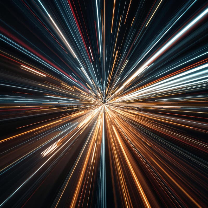 Speedy Motion Blur Creating Flashy Pattern Stock Image - Image of ...