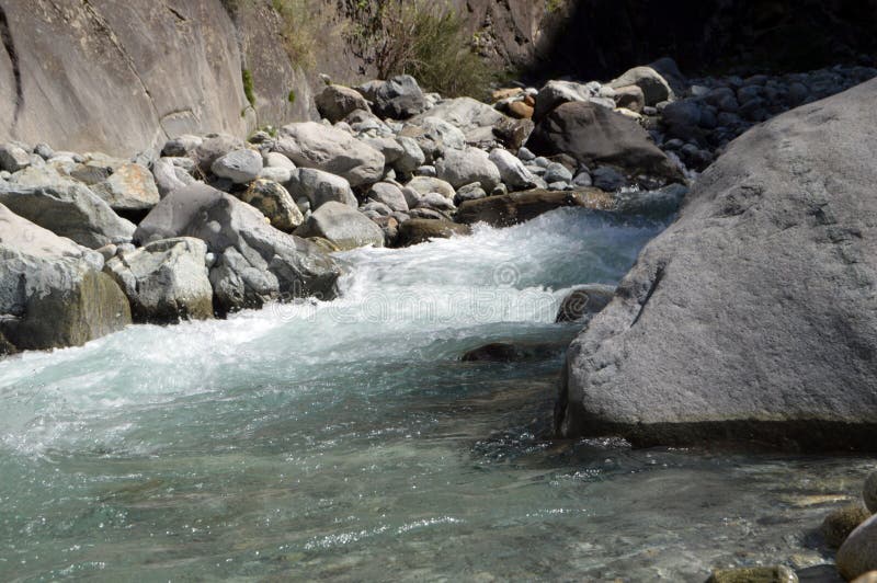 A Speedy River Water with Splashes Stock Photo - Image of rapid, ocean ...