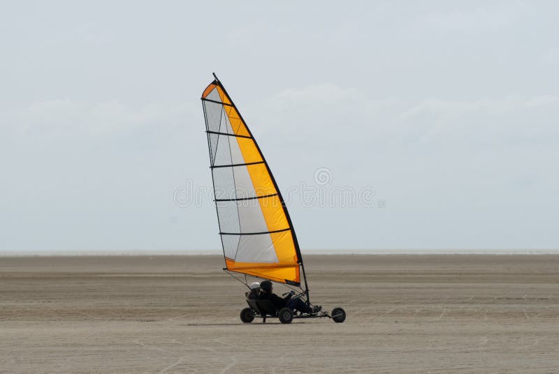 Speedy sand sailing stock photo. Image of seasonal, hobby - 20512100