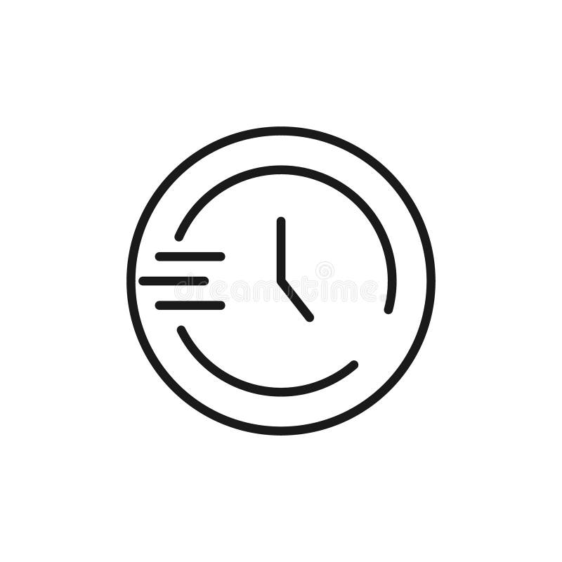 Speedy Time Fast Icon for Quick Services Stock Vector - Illustration of ...