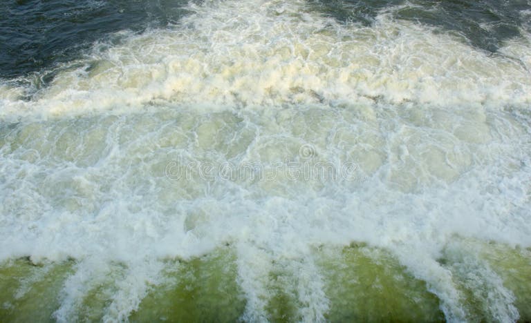 Speedy Water from Dam Shutter Texture Background with Bubbles. Stock ...