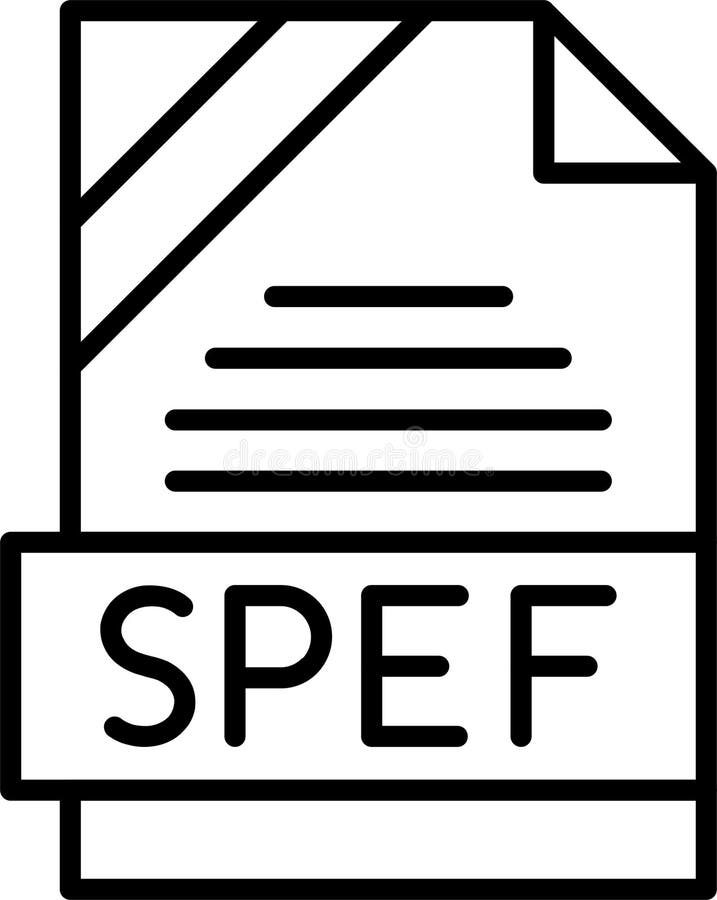 SPEF Vector Icon Design stock vector. Illustration of design - 388818951