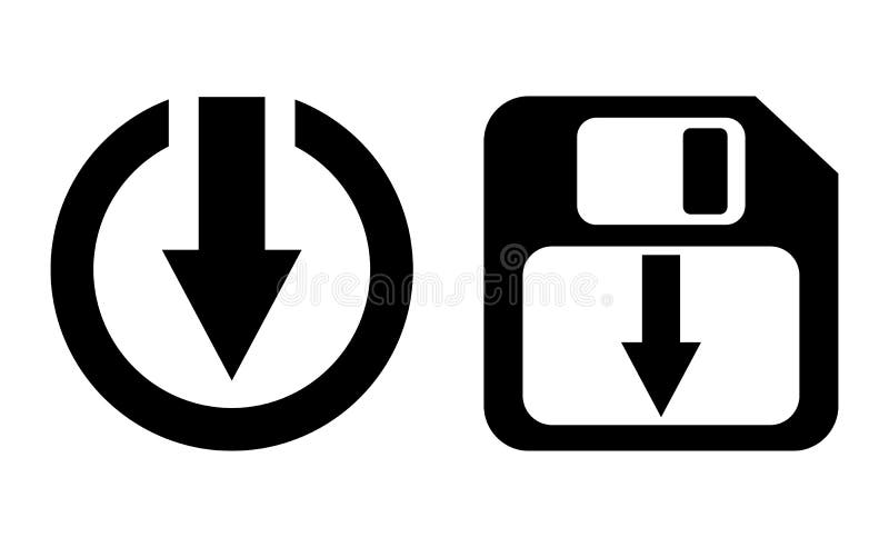 Speichern Sie Symbole vektor abbildung. Illustration von symbol - 39742905