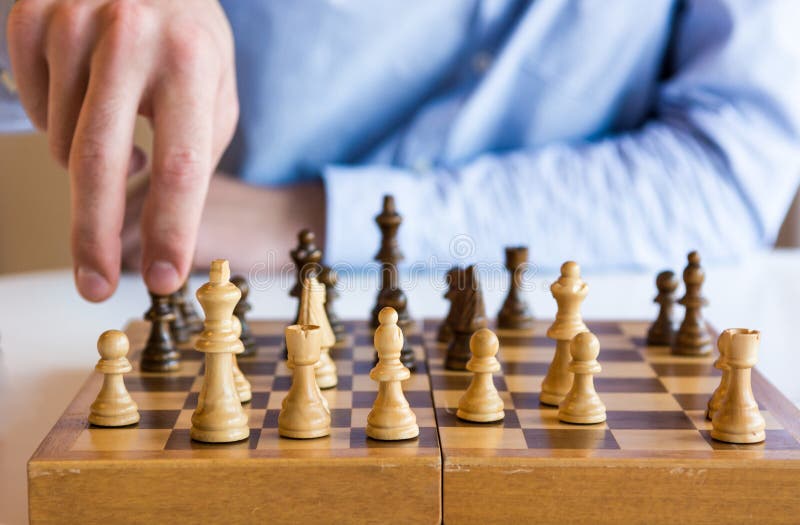 Schaakspel stock afbeelding. Image of cijfer, ideeën - 53720749