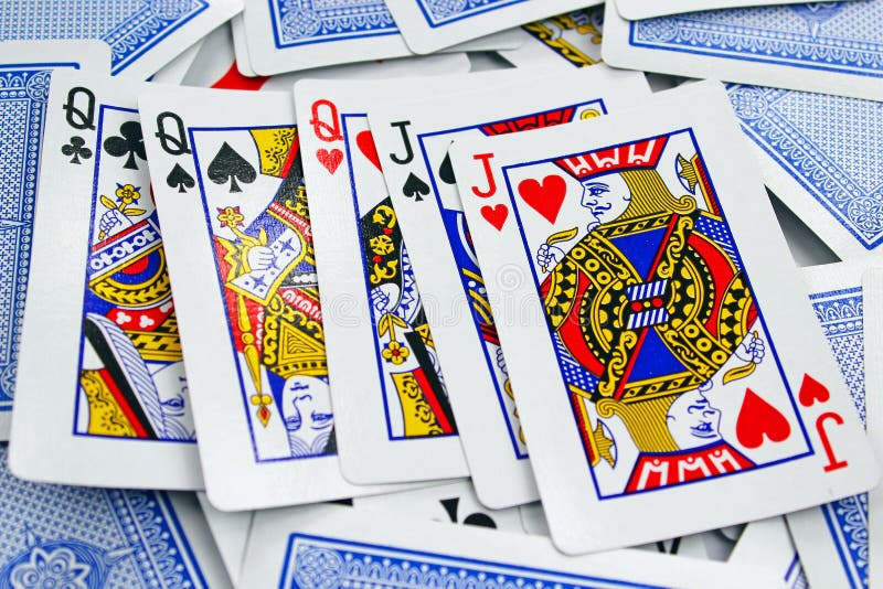 Spela kort fotografering för bildbyråer. Bild av spelrum - 35481773