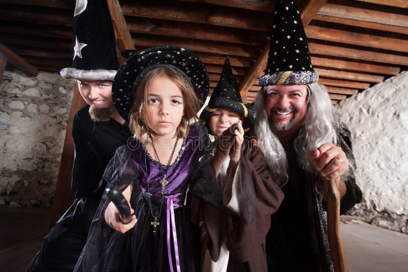 Spell Casting Family stock image. Image of fantasy, magician - 28555481
