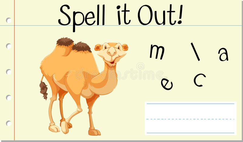 Camel Flashcard Stock Illustrations – 21 Camel Flashcard Stock ...
