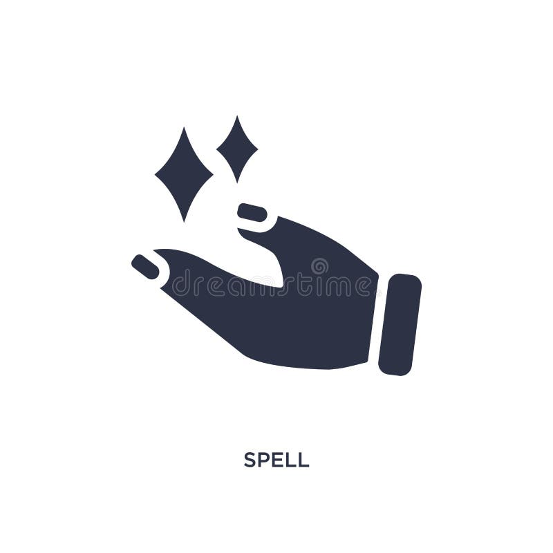 Spell Icon on White Background. Simple Element Illustration from Magic ...