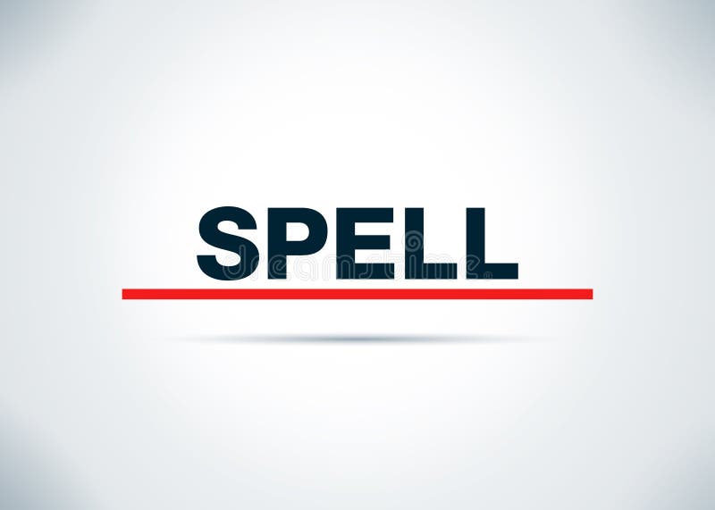 Spell Abstract Flat Background Design Illustration Stock Illustration ...