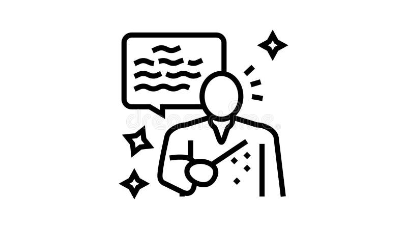 Sphere Magic Glyph Icon Animation Stock Video - Video of performer ...