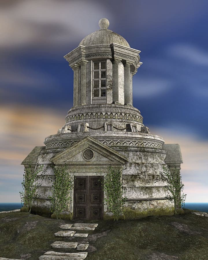 A spellbinding temple stock illustration. Illustration of religious ...