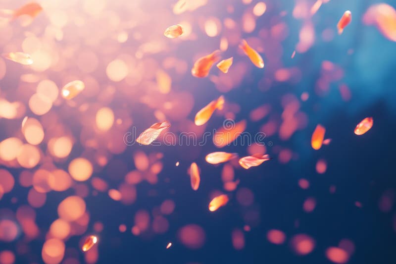 Spellbinding Undersea View with Glowing Lights and Fish Stock Image ...