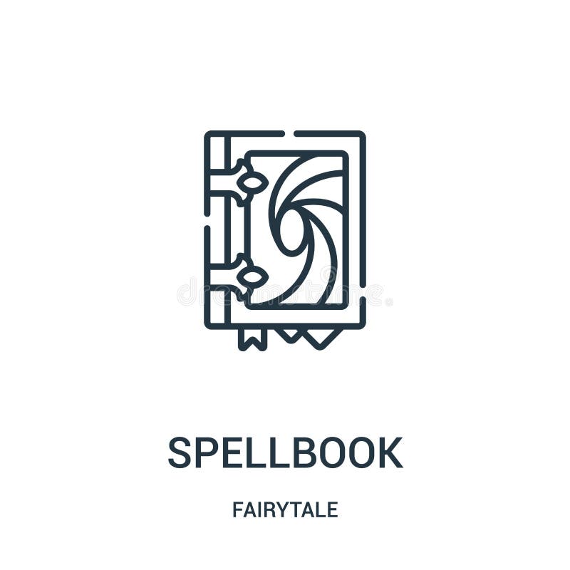 Spellbook Icon Vector Sign and Symbol Isolated on White Background ...