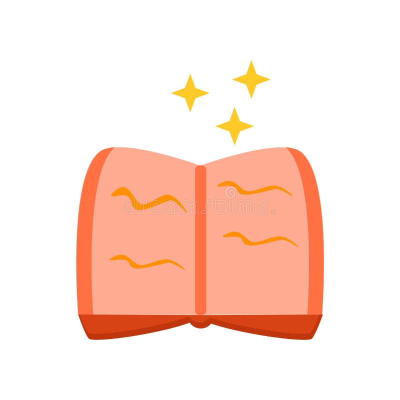 Spellbook Icon Vector Sign and Symbol Isolated on White Background ...