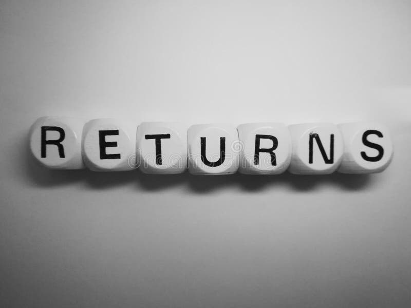 Word Return Spelled on Dice Stock Image - Image of dice, typescript ...