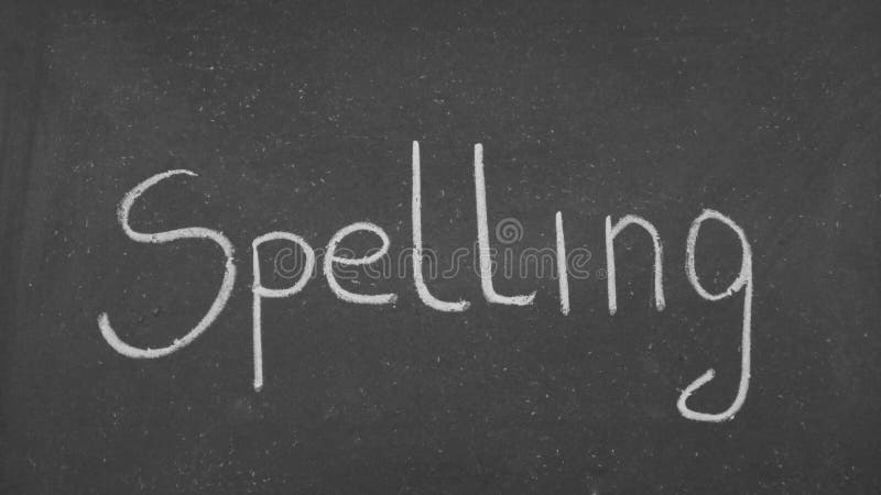 Spelling. stock image. Image of writing, handwriting - 214853027