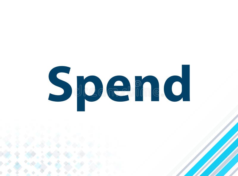 Spend Modern Flat Design Blue Abstract Background Stock Illustration ...