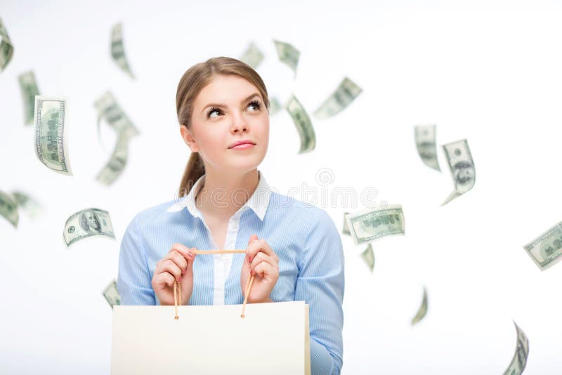 Woman Paying Money at Store Cash Register Stock Photo - Image of women ...