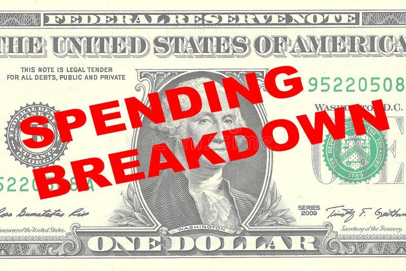 Spending Breakdown - Business Concept Stock Illustration - Illustration ...